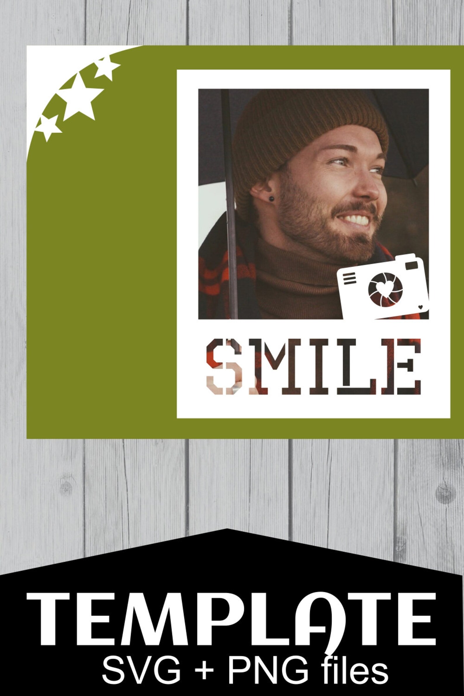 Smile SVG Picture Frame Scrapbook Overlay. - Etsy