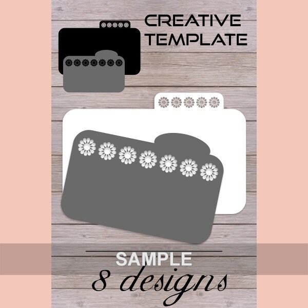 Scrapbooking Divider and Page Tabs Templates SVG and PNG - Etsy
