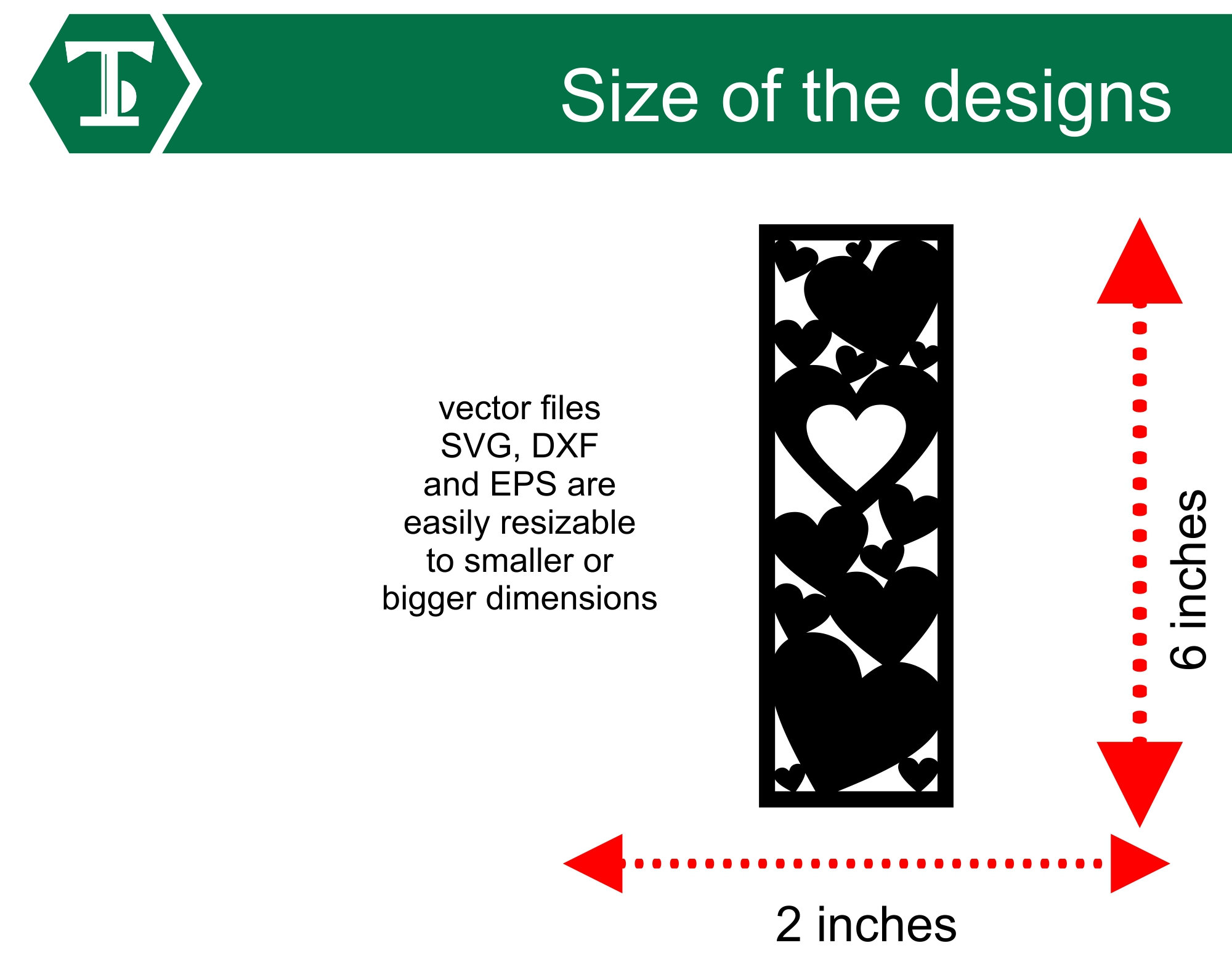 15 Designs Heart Decorated Bookmark SVG Bundle Dxf Eps Png - Etsy