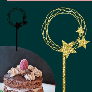 Cake Topper Base SVG PNG Template. - Etsy