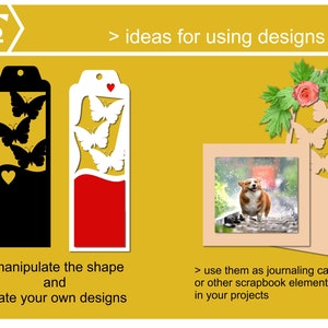 15 Designs Butterflies Bookmark SVG Bundle + Dxf, Eps, Png Files ...