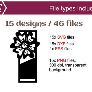 15 Simple DIY Bookmark Templates With Oversized Decorative Elements ...