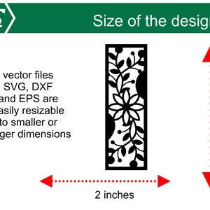Floral Bookmark SVG Bundle: Papercut Templates, DIY Gift (digital ...
