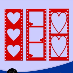 Picture Frame SVG - Film Strips With Hearts Bundle. - Etsy