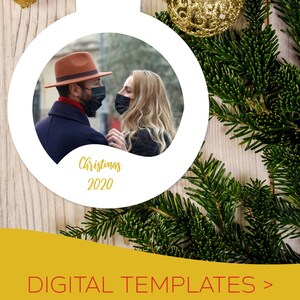 Picture Frame Christmas Ornament SVG, PNG, Layered PSD Files, a Bundle ...