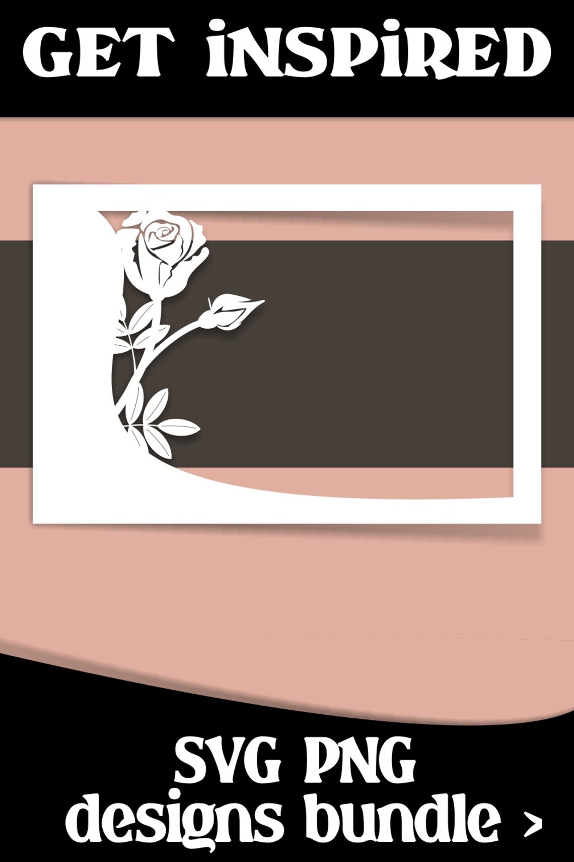 Roses SVG PNG Picture Frames Bundle. Single Picture or Collage | Etsy
