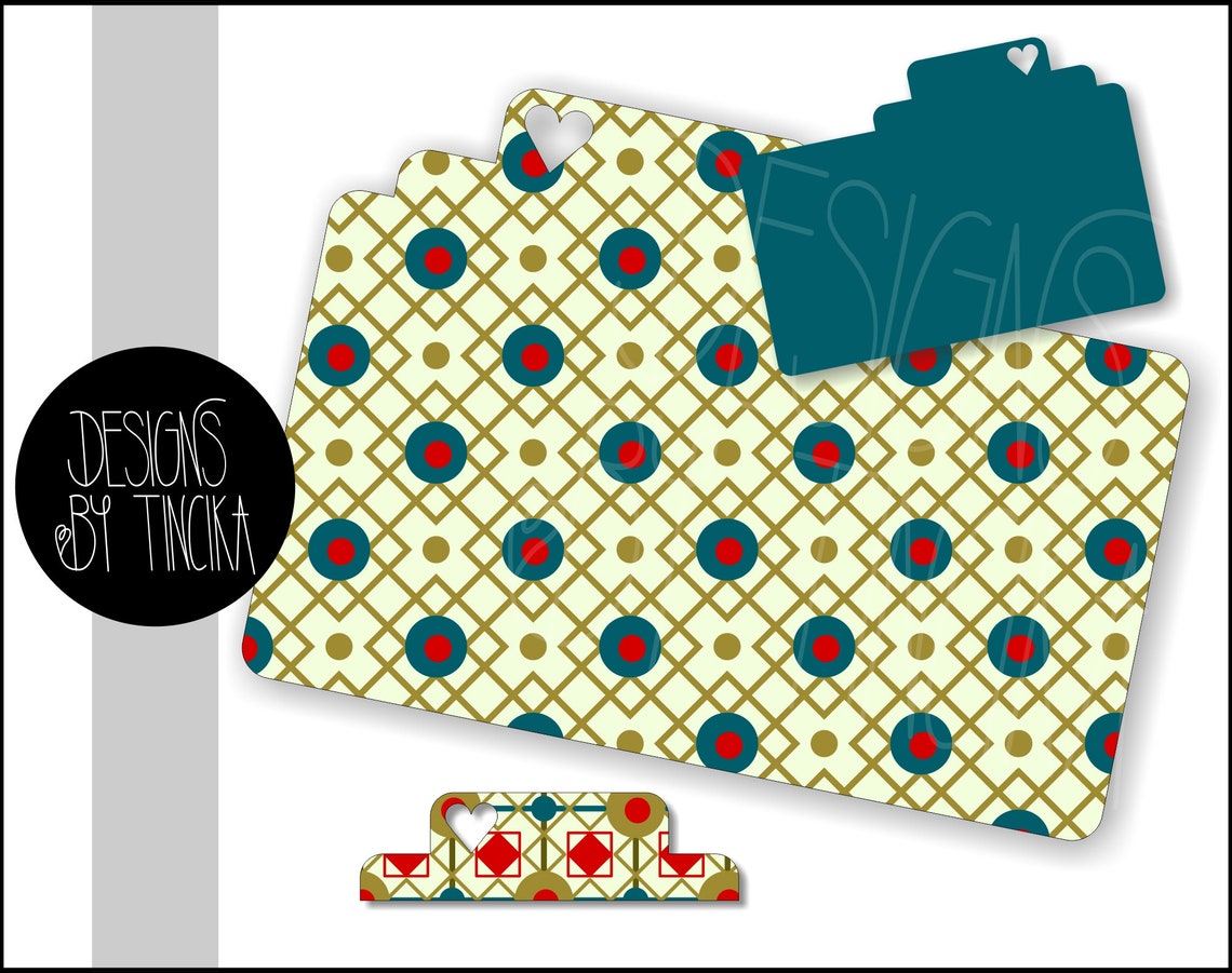 Scrapbooking Divider and Page Tabs Templates SVG and PNG - Etsy