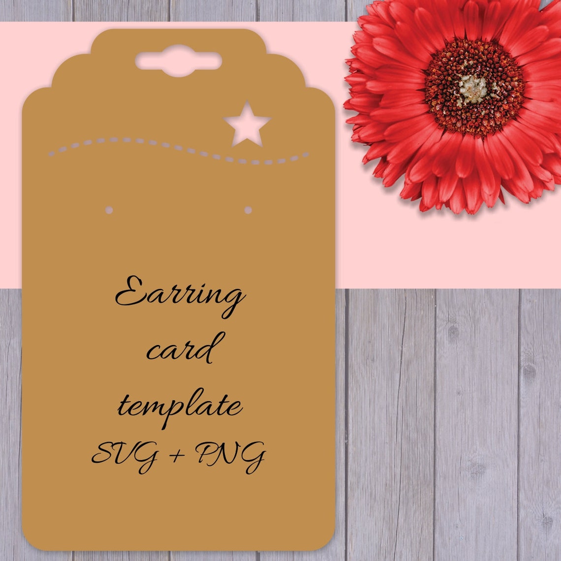 Earring Card SVG PNG Bundle 10 | Etsy