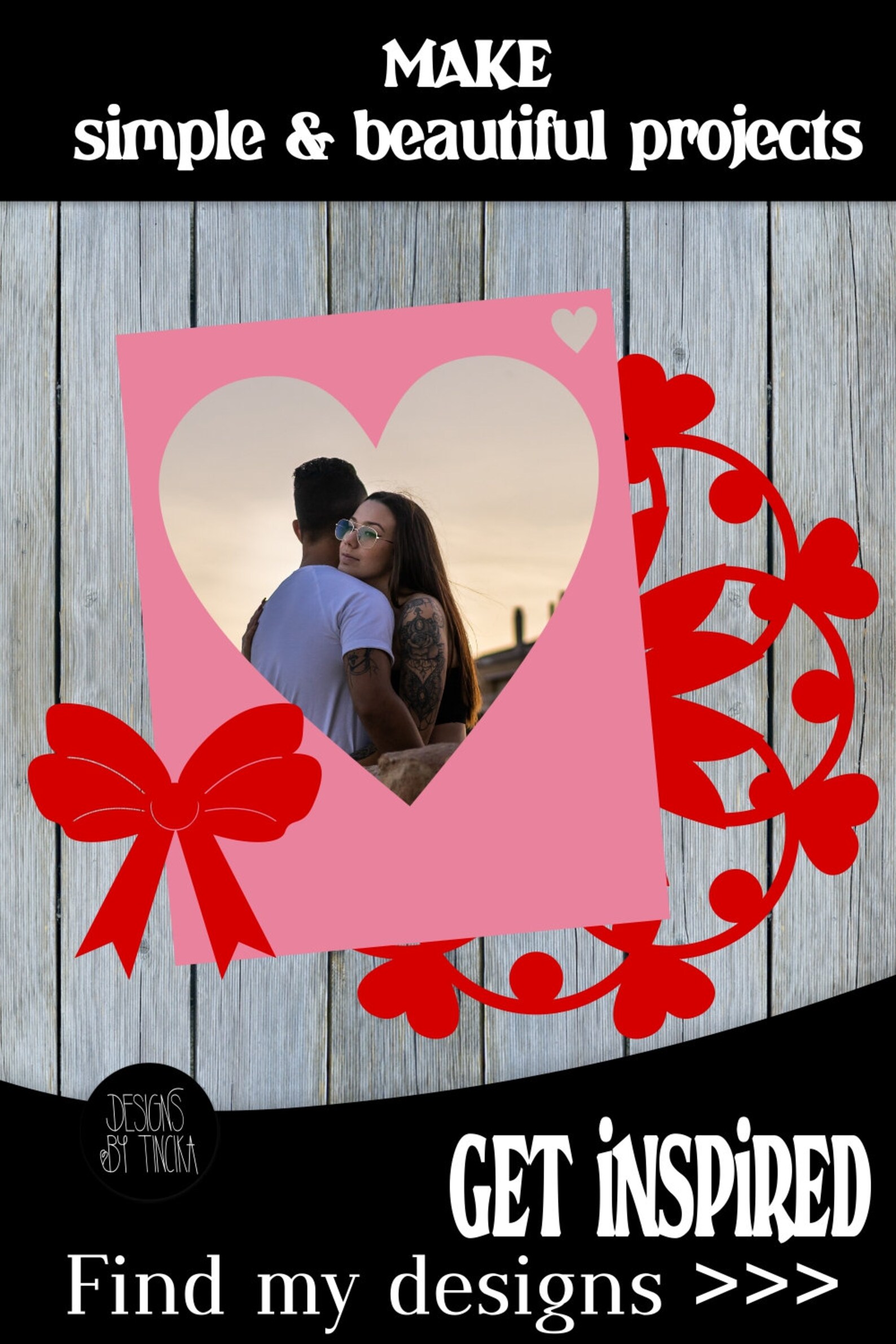 Heart Frame SVG and PNG Cut Files for Cricut or Silhouette. | Etsy