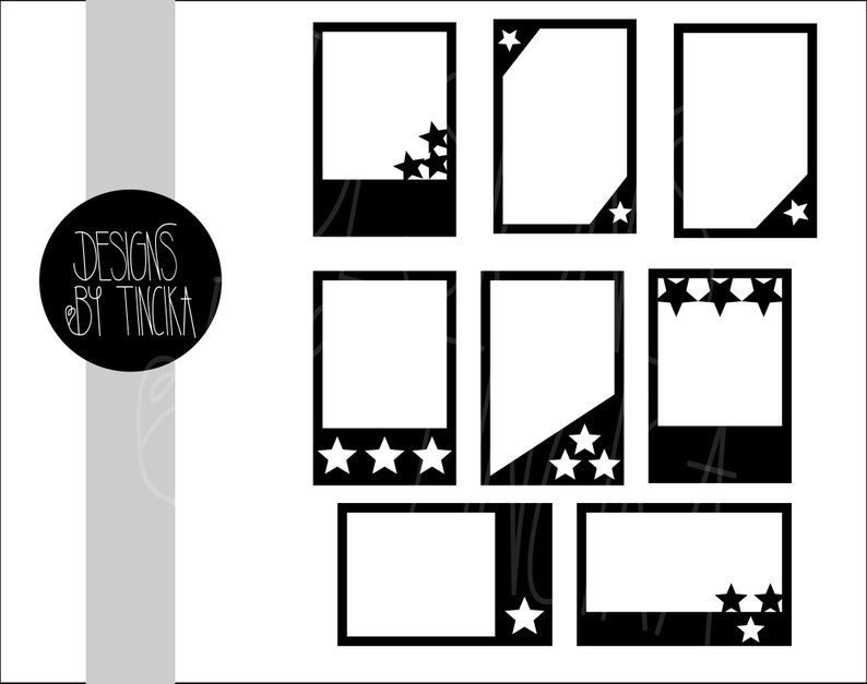 Star SVG Picture Frames Bundle 2 - Etsy