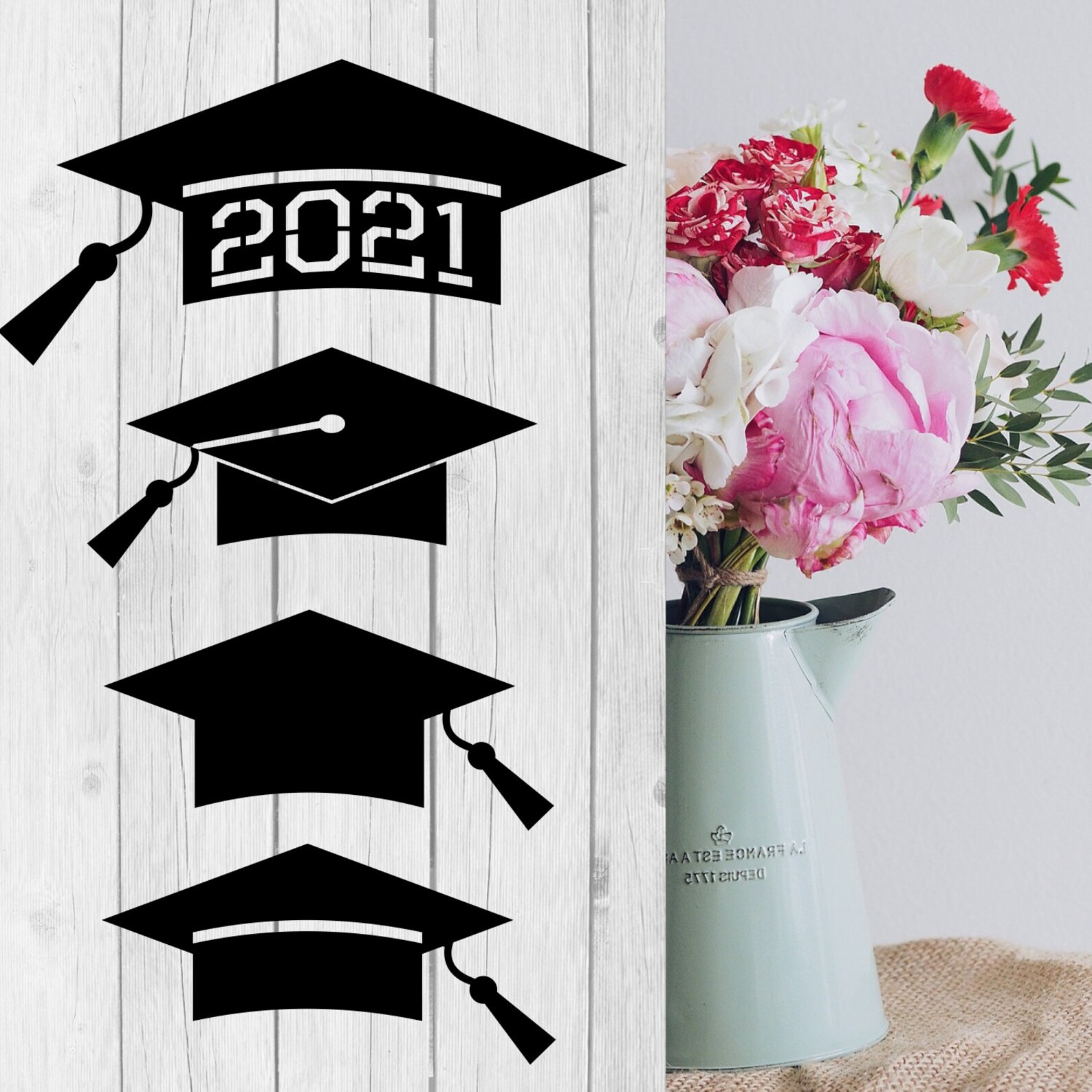 Graduation Cap SVG PNG Bundle Graduation SVG Designs Cut | Etsy