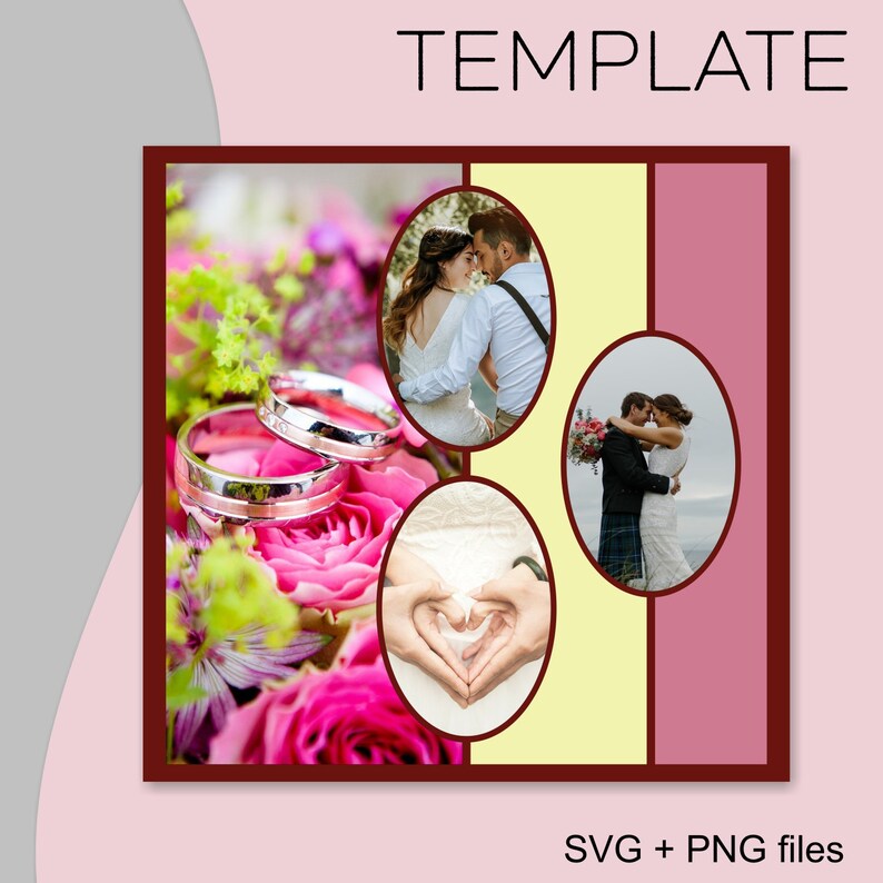 Photo Collage Template or Digital Scrapbooking Layout - Bundle 10 - Etsy