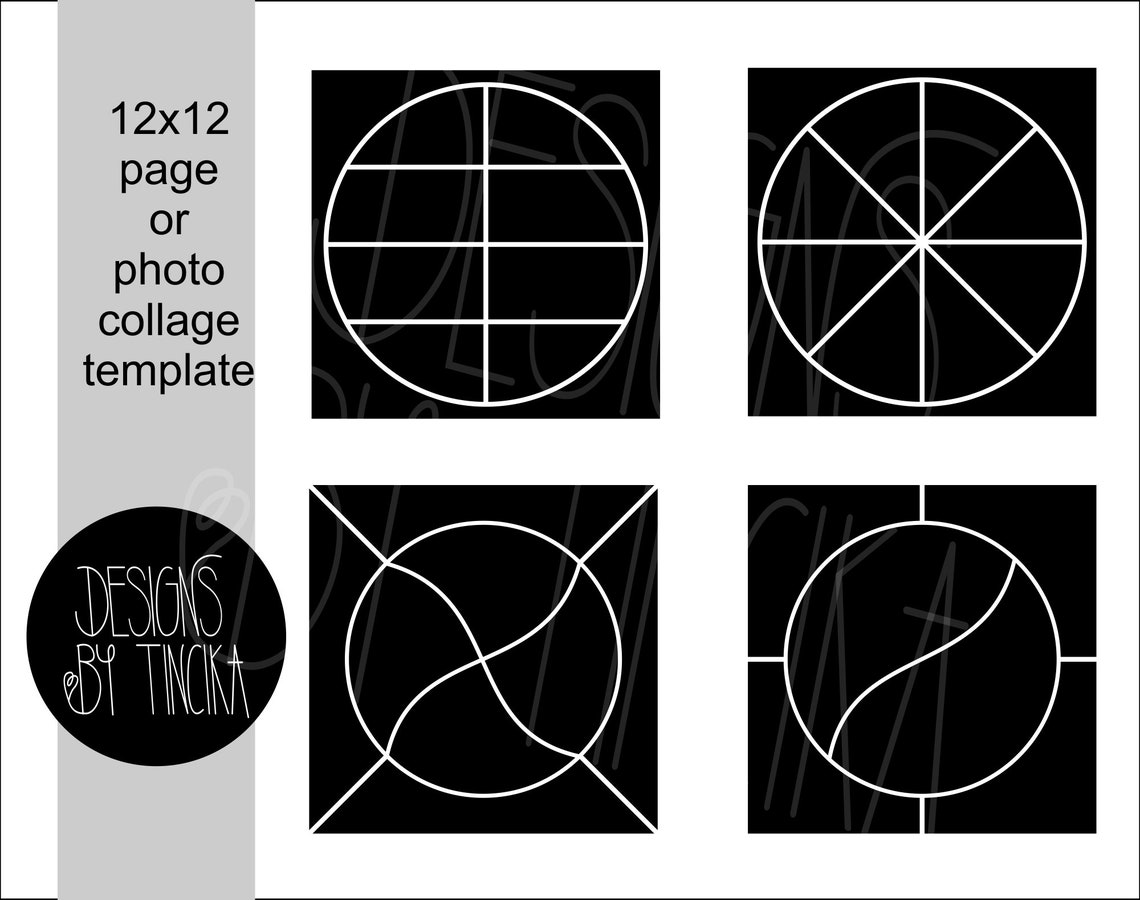 Scrapbook Layout Kit 5 Includeg SVG Layered PSD and PNG | Etsy
