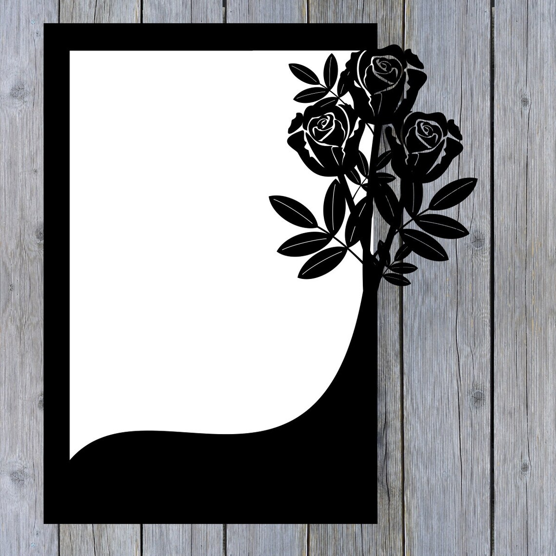Roses SVG PNG picture frames bundle. Single picture or collage | Etsy