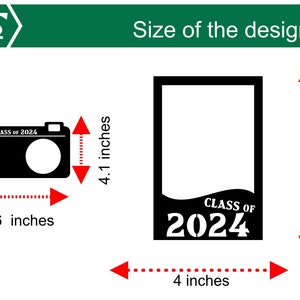 Class of 2024 SVG Frames Bundle. Vector DXF, Eps and Png Layered PSD ...