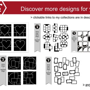 Heart Layout - Photo Collage Template or Digital Scrapbooking Layout ...