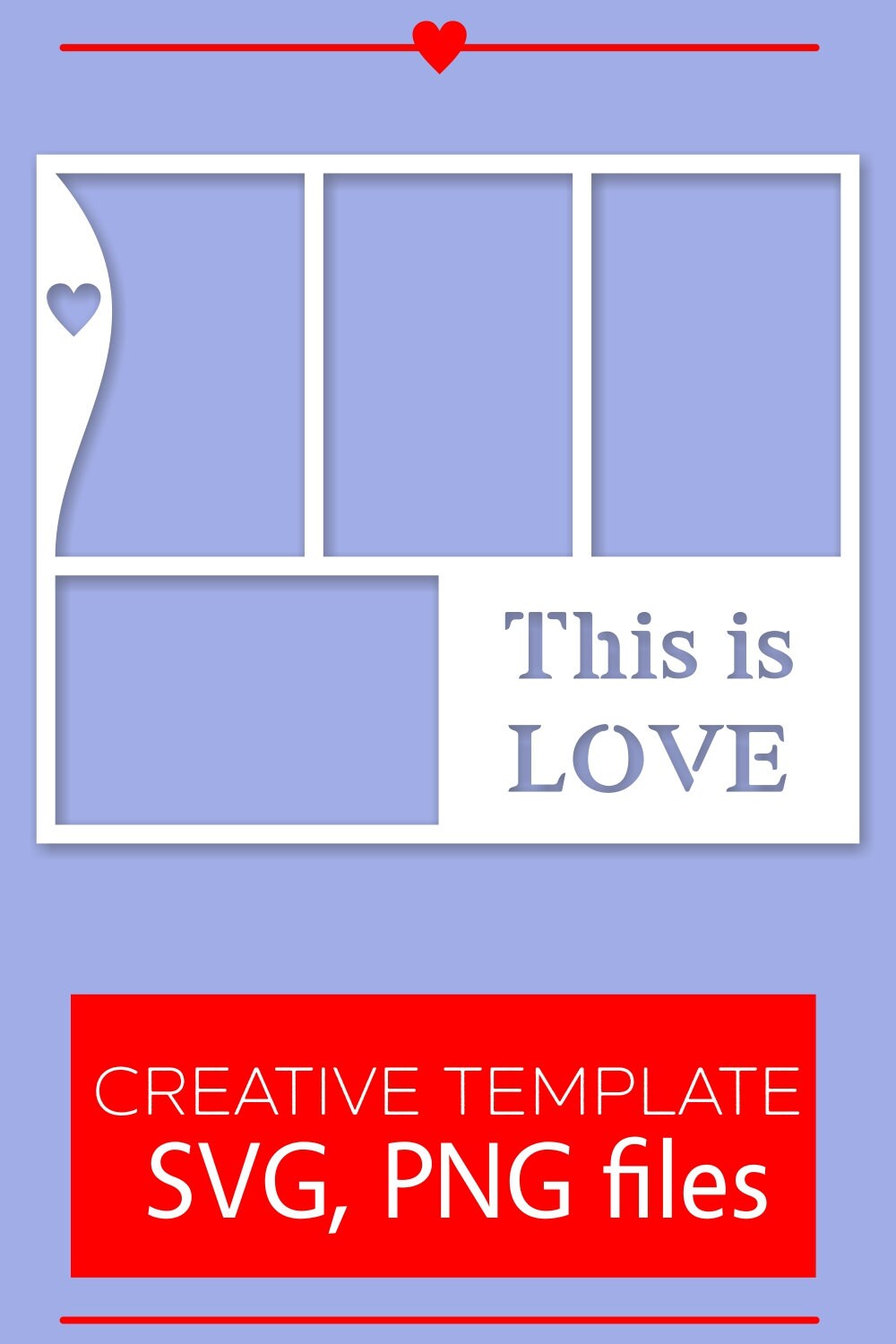 Pictures Collage Frame SVG and PNG Bundle Love. Files for - Etsy Australia