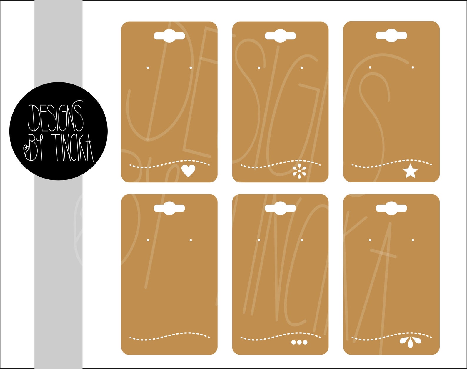 Earring Card SVG PNG Bundle 9 - Etsy