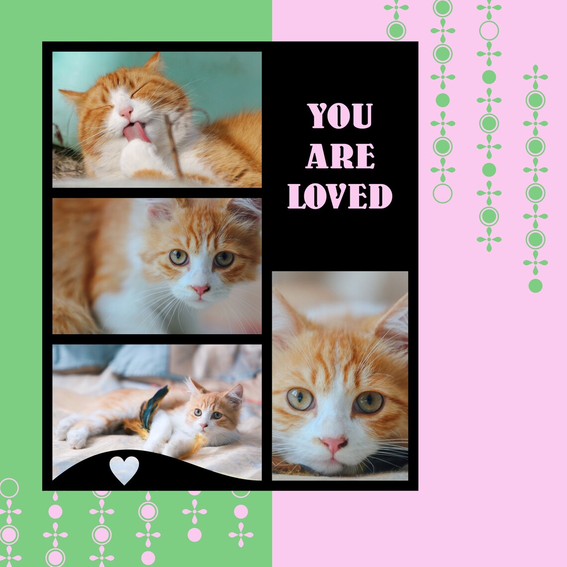 Pictures Collage Frame SVG and PNG Bundle Love. Files for | Etsy