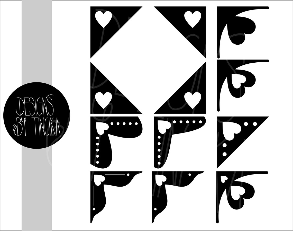 Photo Overlays Decorative Corners SVG and PNG Bundle 2 | Etsy