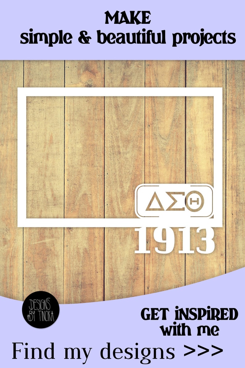 Delta Sigma Theta SVG Picture Frames. - Etsy