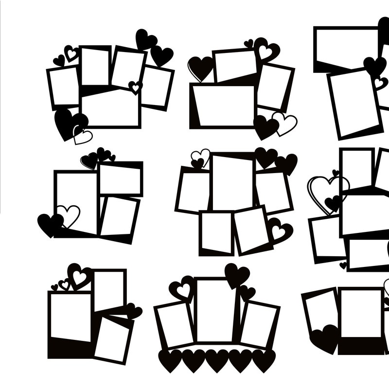 Photo Frames Svg - Etsy