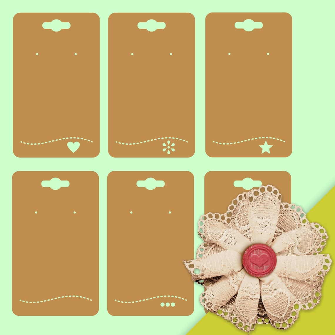 Earring Card SVG PNG Bundle 9 - Etsy