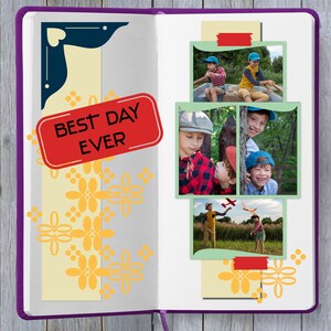 4 Picture Collage Frame Bundle, SVG Files for Cricut and PNG Black ...