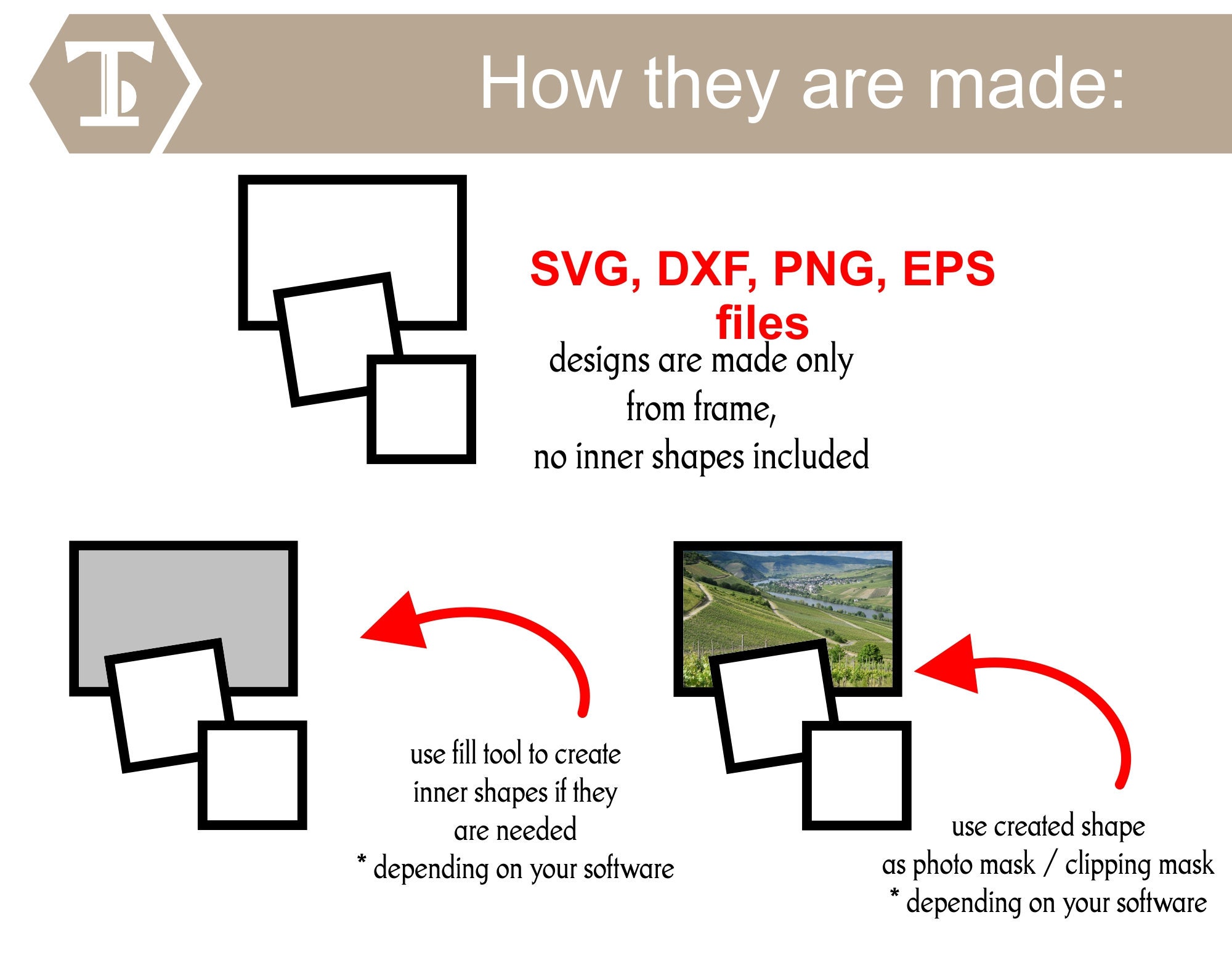 3 Picture Collage Frames Rectangle and Squares Bundle of - Etsy