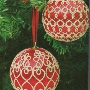 Vintage Tatting Patterns Christmas Balls, PDF Instant Digital Download ...