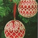 Vintage Tatting Patterns Christmas Balls, PDF Instant Digital Download ...