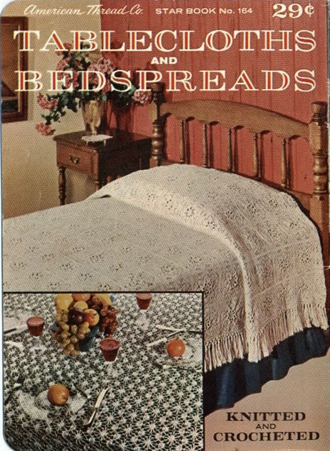 Vintage Ebook Crochet, Knitting Patterns 1960, Tablecloths, Bedspreads ...