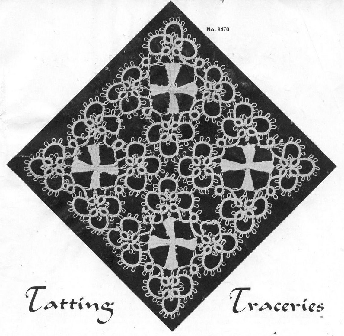 Vintage Book Tatting Patterns 1941, Shuttle Lace Tatting, Lace Crochet ...