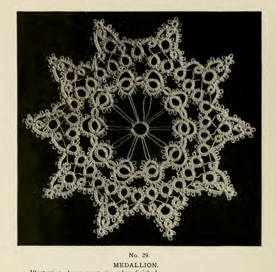 Tatting Book Patterns 1916, Shuttle Lace Tatting, Antique PDF Instant ...