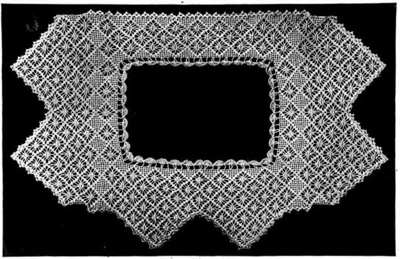 Antique Ebook Filet Crochet Yokes and Collars Pattern 10s, Vintage PDF ...