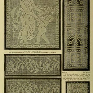 Filet Crochet Book 2, Vintage PDF Pattern Instant Digital Download ...