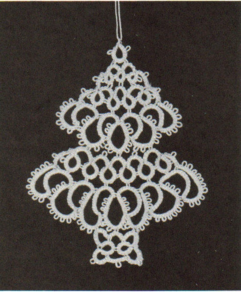 Tatting Christmas Tree and Bell Six Patterns, PDF Instant Digital ...
