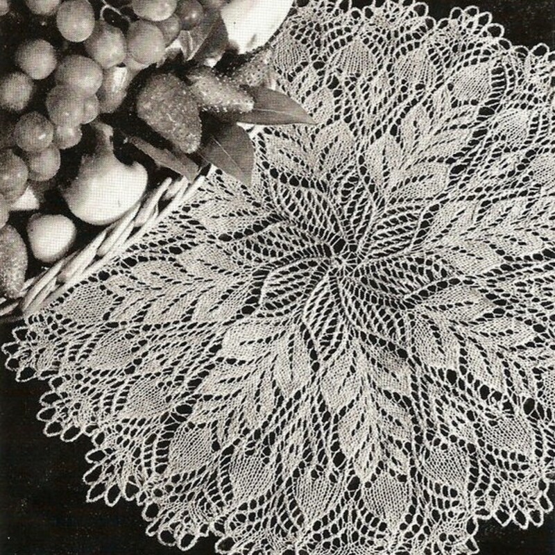 Knitted Doily - Etsy
