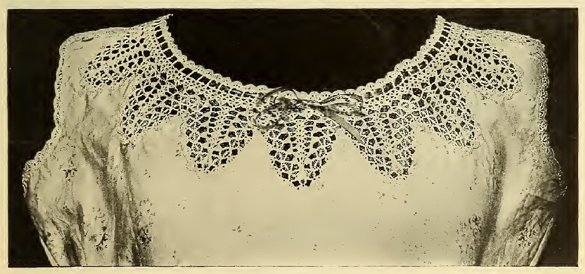 Antique Ebook Filet Crochet Yokes and Collars Pattern 20s, Vintage PDF ...