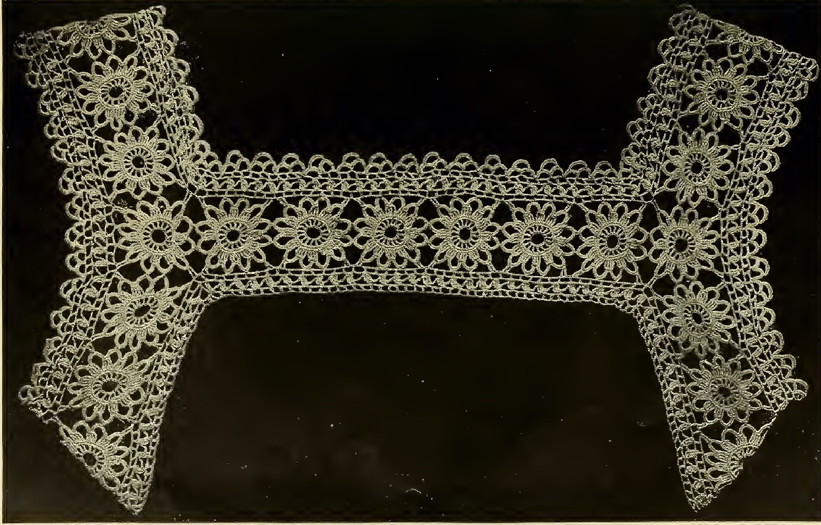 Antique Ebook Filet Crochet Yokes and Collars Pattern 20s, Vintage PDF ...