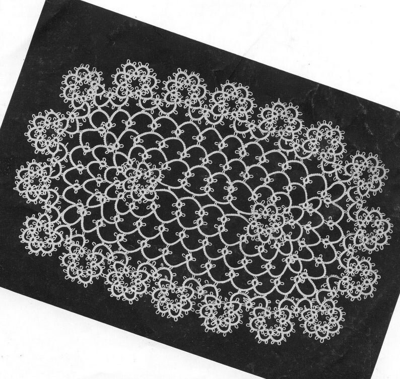 Vintage Book Tatting Patterns 1941, Shuttle Lace Tatting, Lace Crochet ...