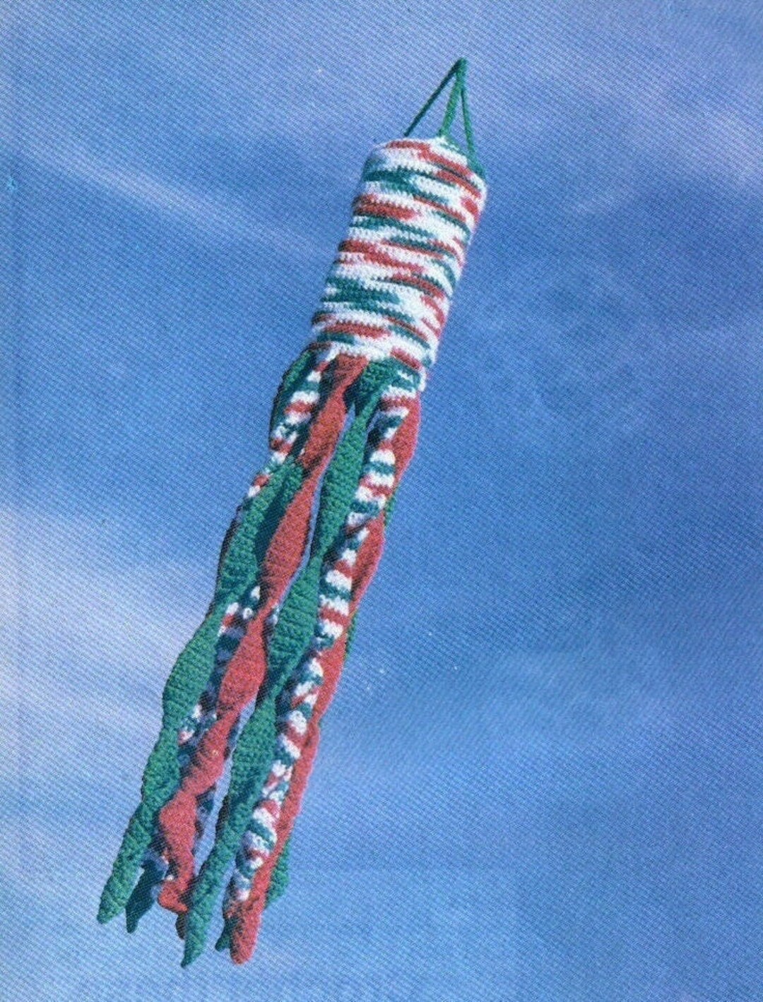 Christmas Wind Sock Crochet Pattern, Vintage PDF Pattern, Retro PDF ...