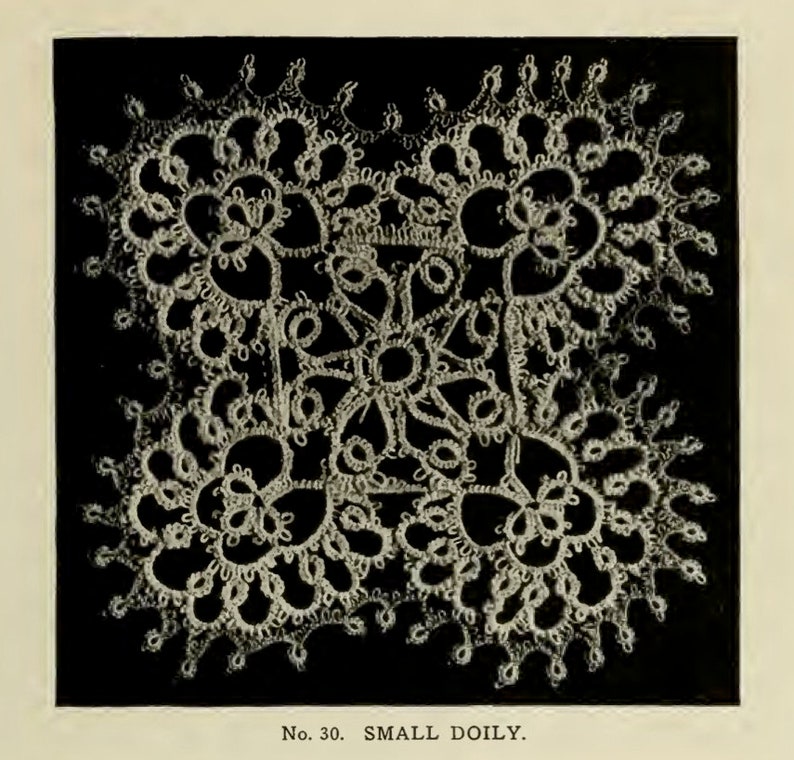 Tatting Book Patterns 1916, Shuttle Lace Tatting, Antique PDF Instant ...