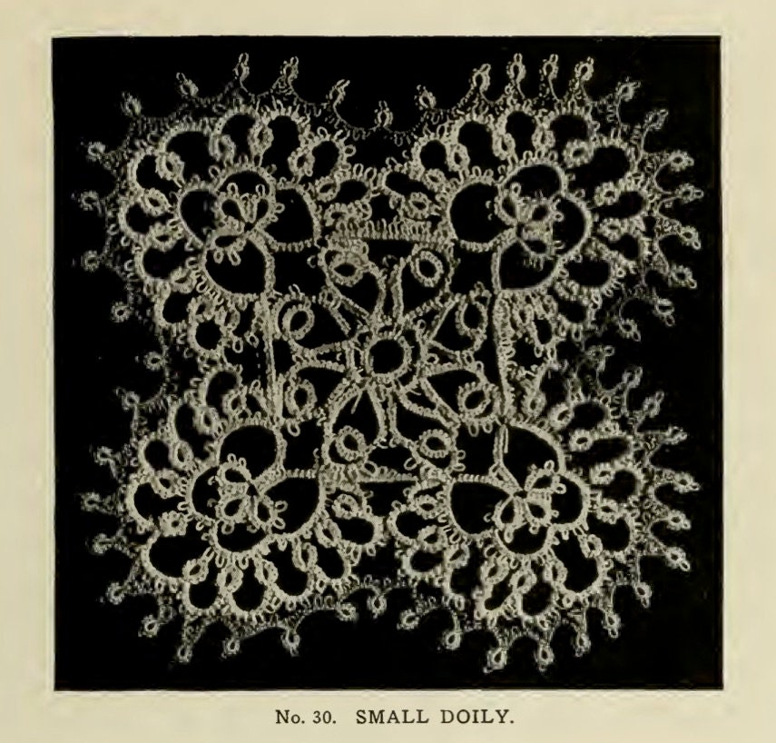 Tatting Book Patterns 1916, Shuttle Lace Tatting, Antique PDF Instant ...