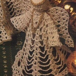 Vintage Crochet Patterns Two Lace Angels, PDF Instant Digital Download ...