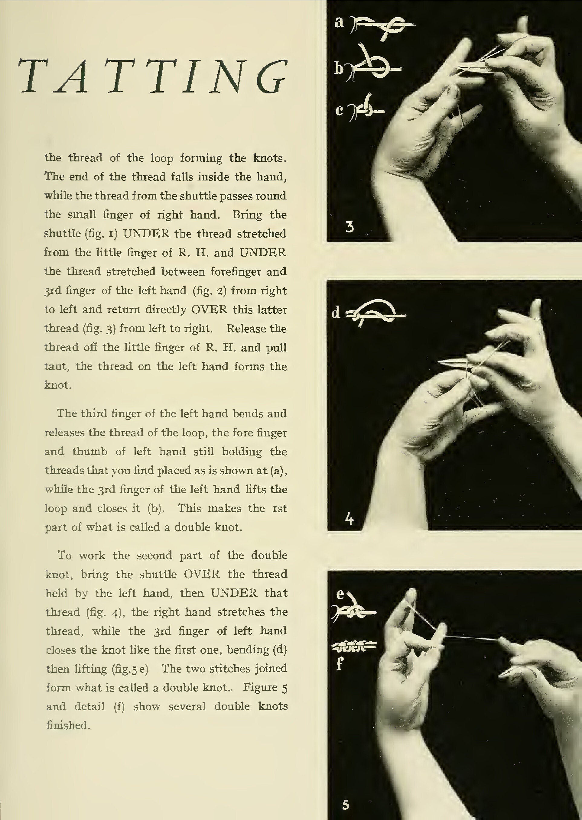 Vintage Book Tatting Patterns, Shuttle Lace Tatting, Retro Lace Tatted ...