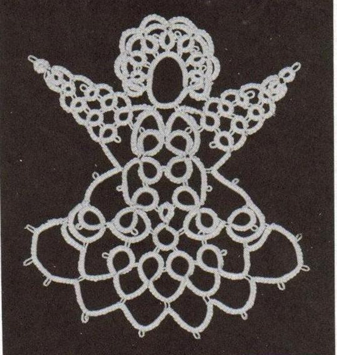Vintage Tatting Patterns Christmas Balls and Angels, PDF Instant ...