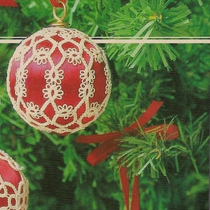 Vintage Tatting Patterns Christmas Balls, PDF Instant Digital Download ...