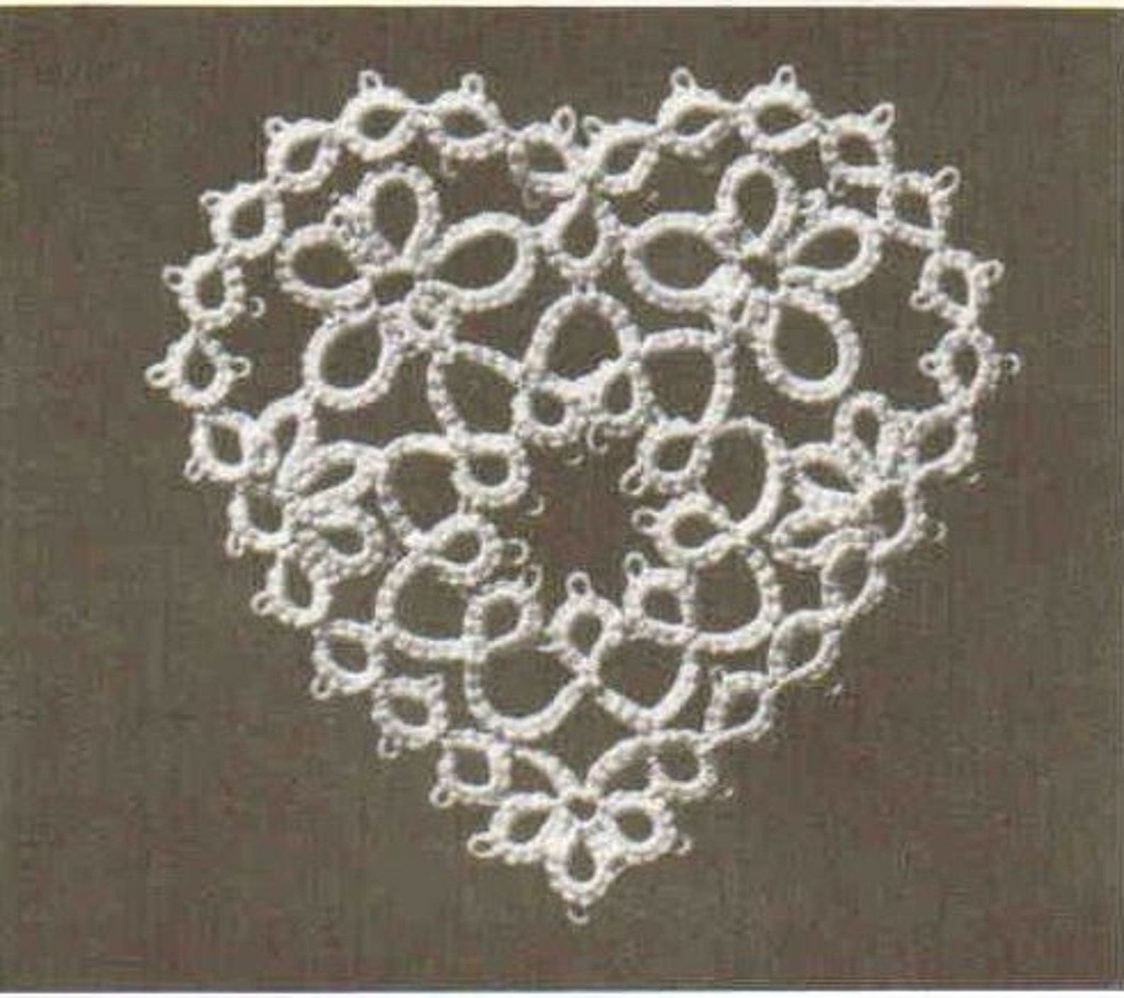 Tatting Heart Six Patterns, PDF Instant Digital Download, Tatted ...