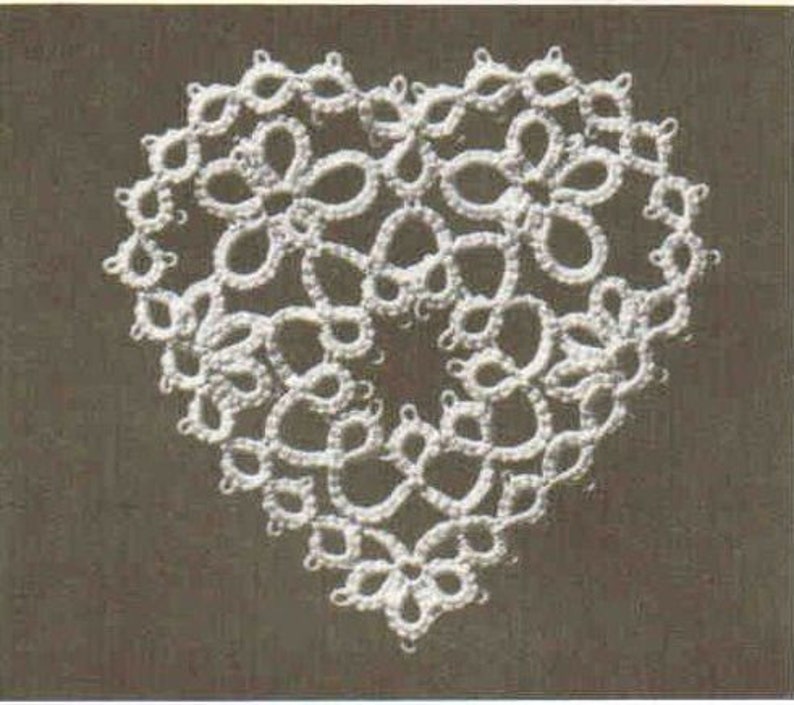 Tatting Heart Six Patterns, PDF Instant Digital Download, Tatted ...